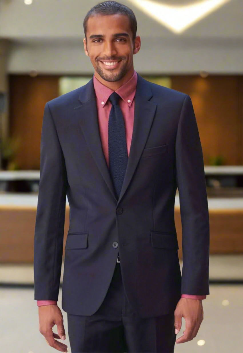 Avalino Tailored Fit Mens Suit Jacket Navy 36 Short