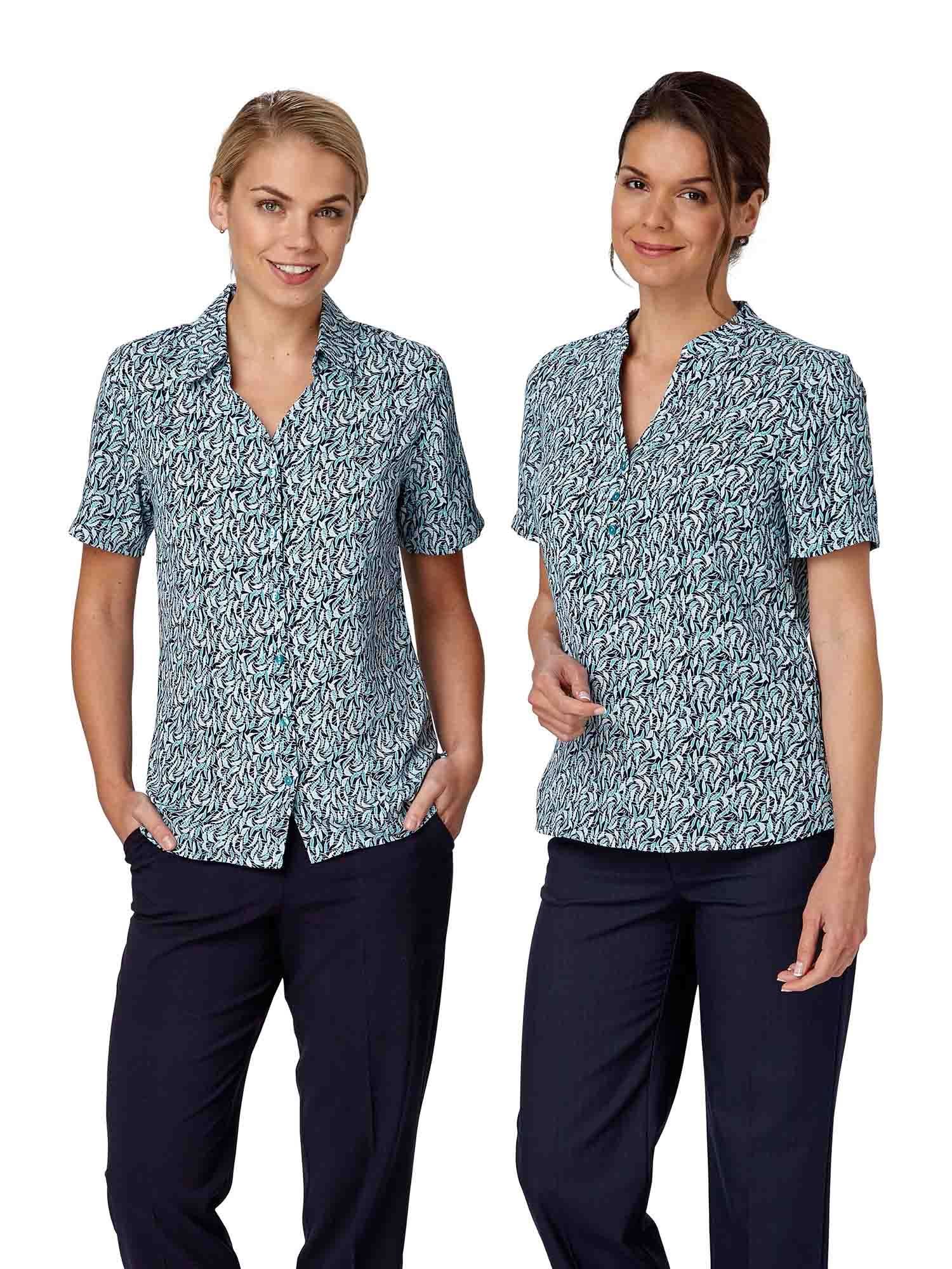 Willow Ladies Open Collar Blouse – The Staff Uniform Company