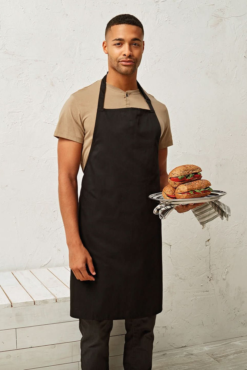 PR996: Antimicrobial Bib Apron – The Staff Uniform Company